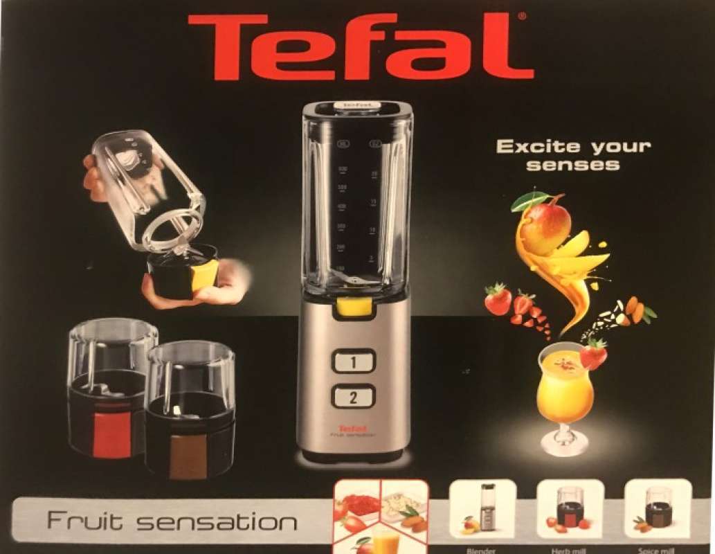 Promo Tefal Fruit Sensation Blender Alat Pembuat Jus Dan Menghaluskan bumbu Diskon 5% di Seller ...