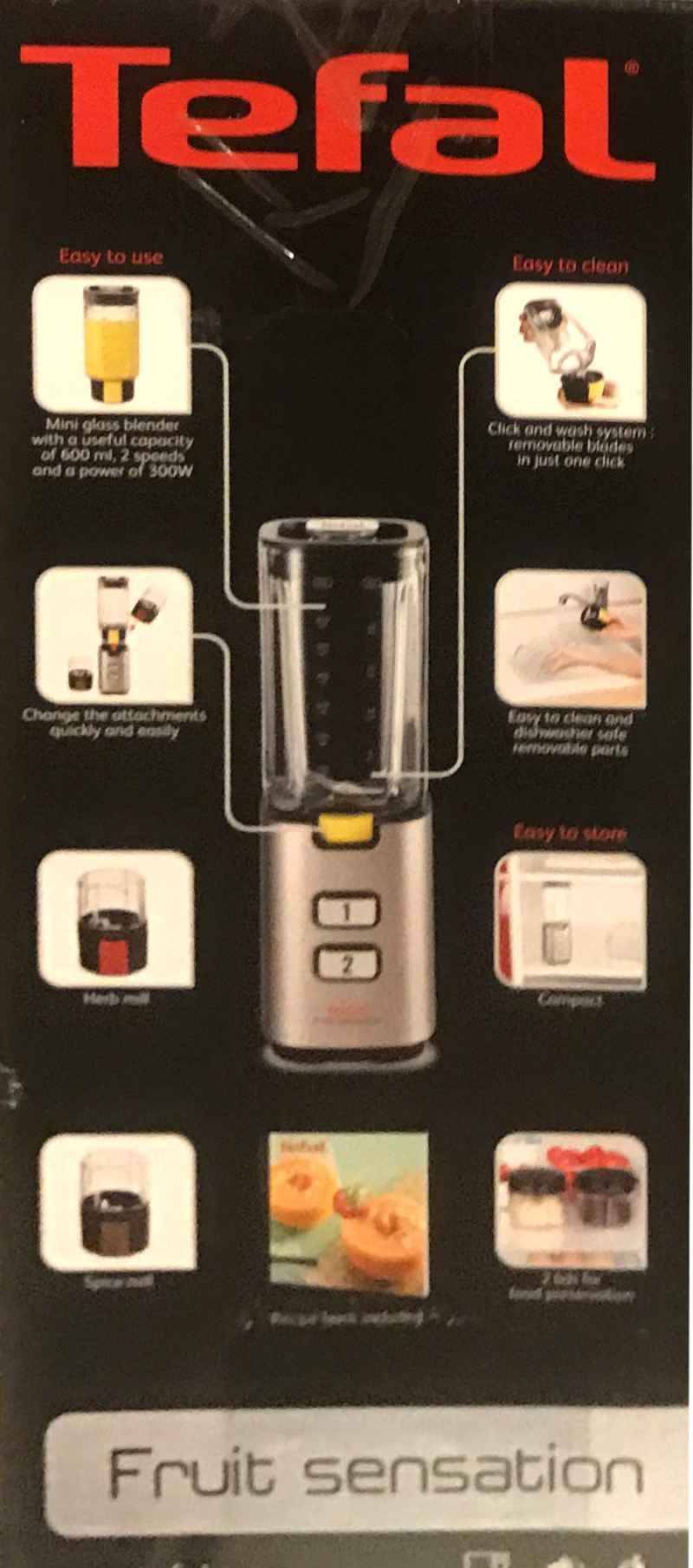 Promo Tefal Fruit Sensation Blender Alat Pembuat Jus Dan Menghaluskan bumbu Diskon 5% di Seller ...