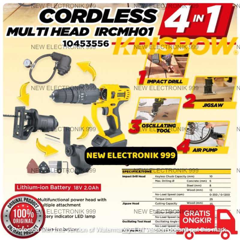 Jual CORDLESS MULTI HEAD 18V IRCMH01 KRISBOW 10453556 di Seller New ...