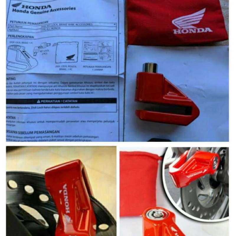 Jual Gembok Kunci Cakram Motor (Disc Lock) Original Honda di Seller ...