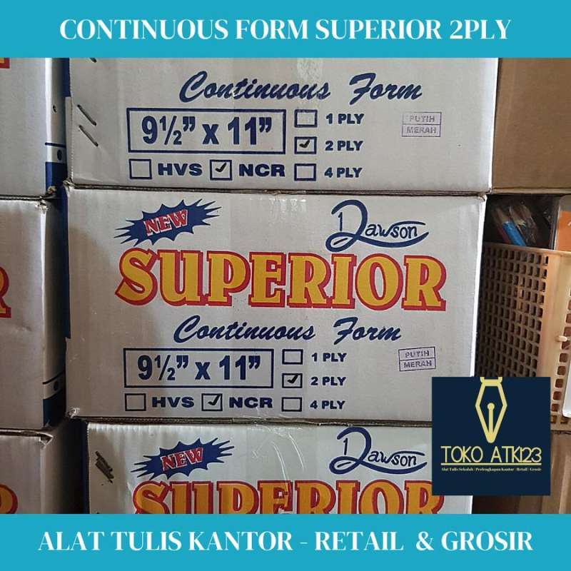 Jual Continuous Form 3 Ply Superior Original Harga Termurah Mei 2024 ...