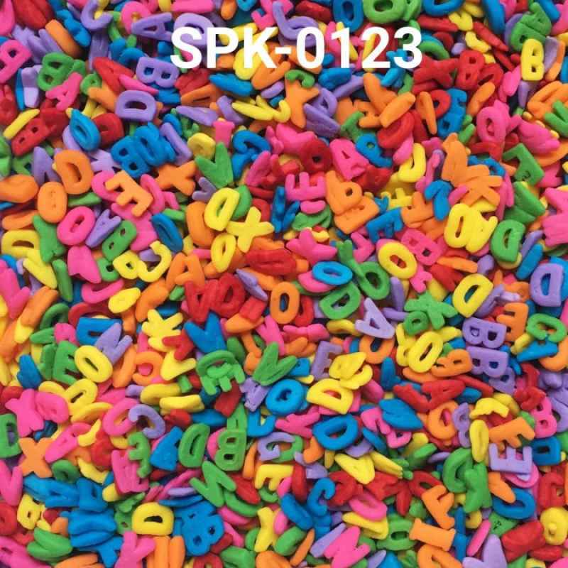 Jual SPK-0123 Sprinkles sprinkle sprinkel 1kg 1 kg kilo huruf abjad ...