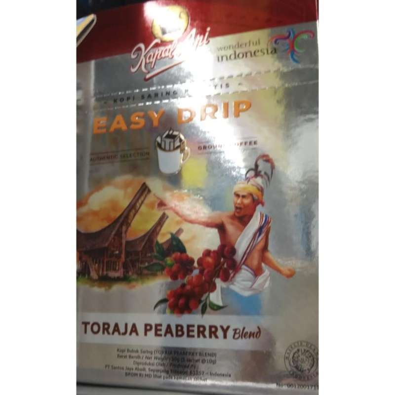 Jual KAPAL API DRIP TORAJA PEABERRY 5X10gr di Seller Trikopi ...