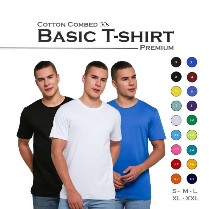 Promo Jual FortKlass Kaos Polos Premium Lengan Pendek Catton Combed 30S ... Promo Jual FortKlass Kaos Polos Premium Lengan Pendek Catton Combed 30S ...