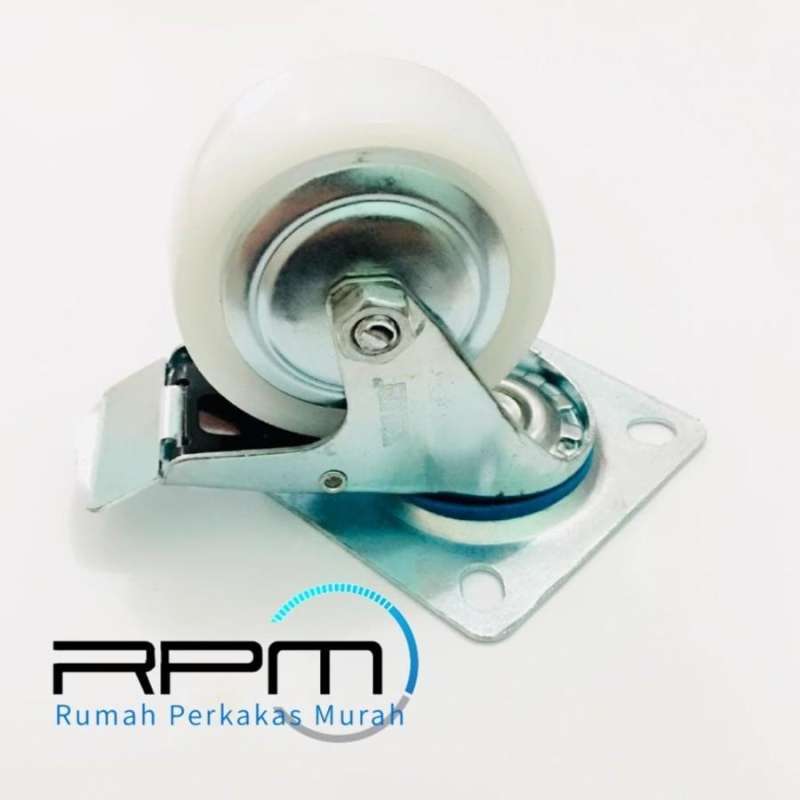 Jual Tokio Roda Nylon Pp 3 Inch Hidup Rem - Roda Nilon Swivel Dan Rem ...