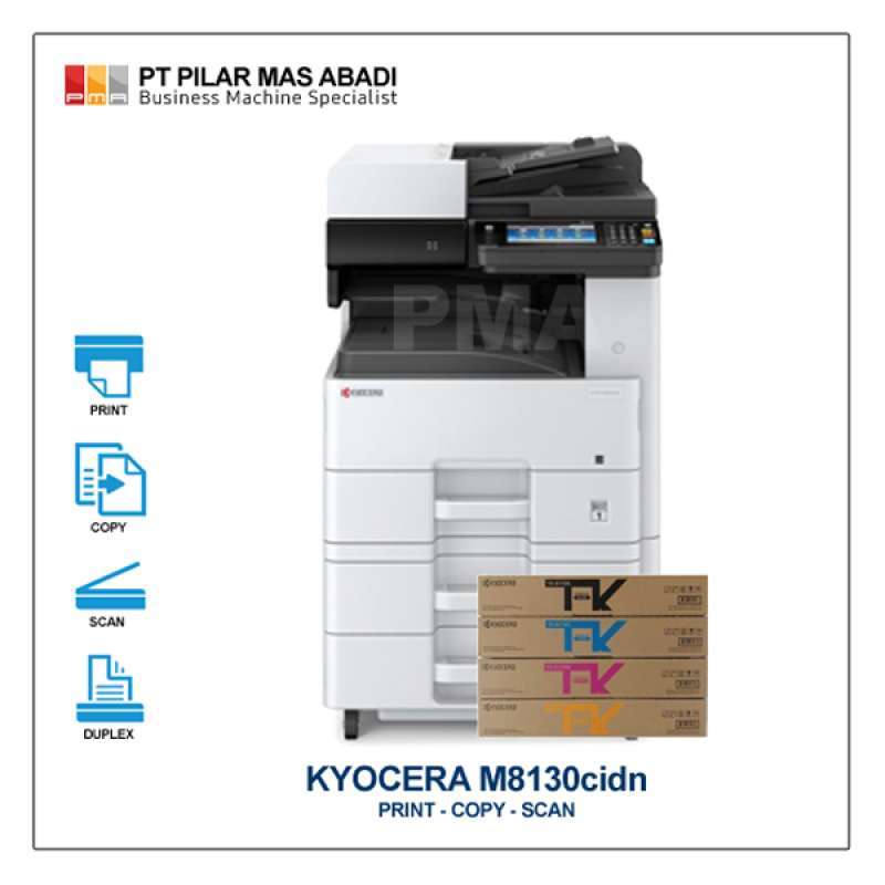 Jual Mesin Fotocopy Printer Kyocera A3 M8130cidn + Extra 1 Set Toner ...