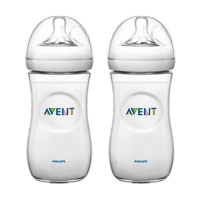 Jual Philips Avent Natural Twin Pack Botol Susu [260 mL] isi 2 di ...