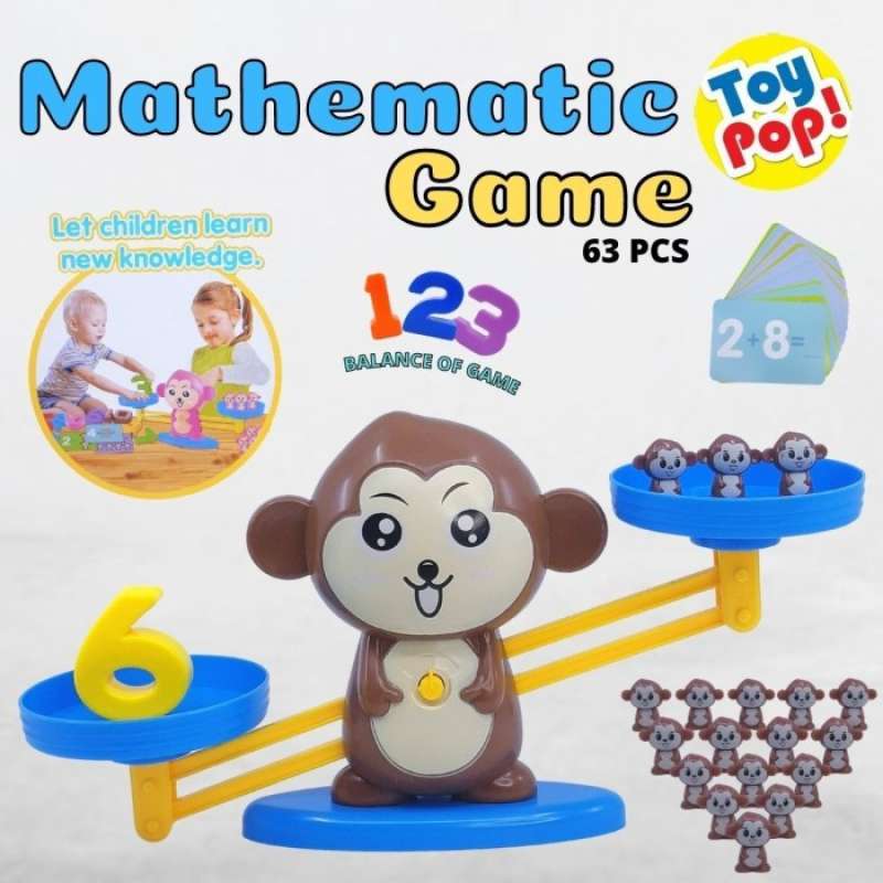 Jual Mainan edukasi Monkey Balance Math Game belajar dan bermain ...