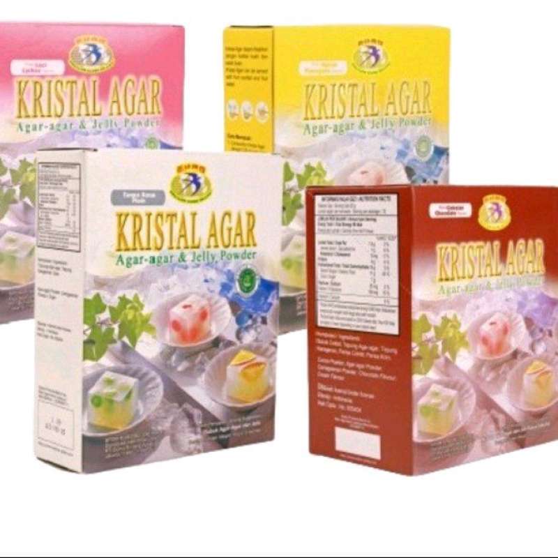 Jual [1 Box] Kristal Agar Rasa Stroberi 10 Gr Jelly Powder Strawberry ...