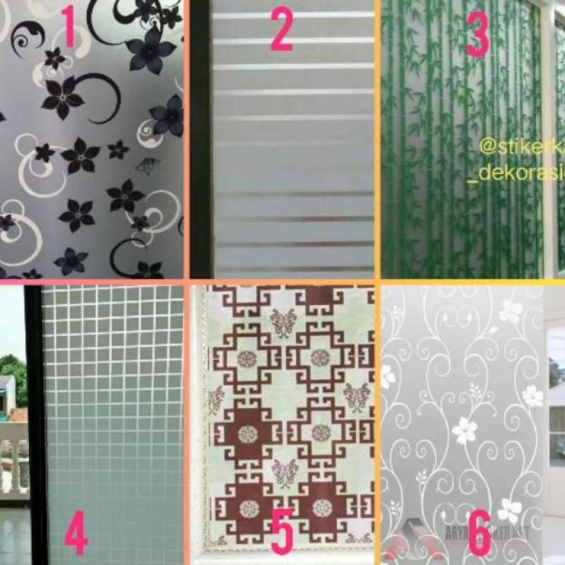 Promo Sticker Kaca Film Wallpaper Stiker Kaca Jendela Rumah Motif ...
