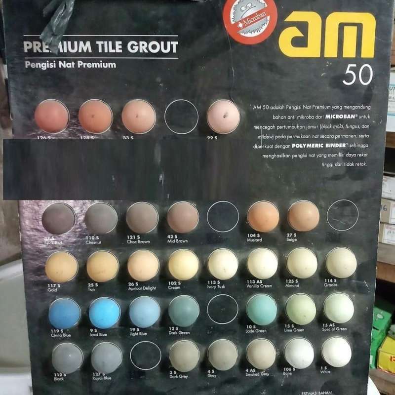Jual Am 50 Pengisi Nat Keramik Tile Grout Semen Warna Am50 Mortar Warna Di Seller Natz - Kebon ...