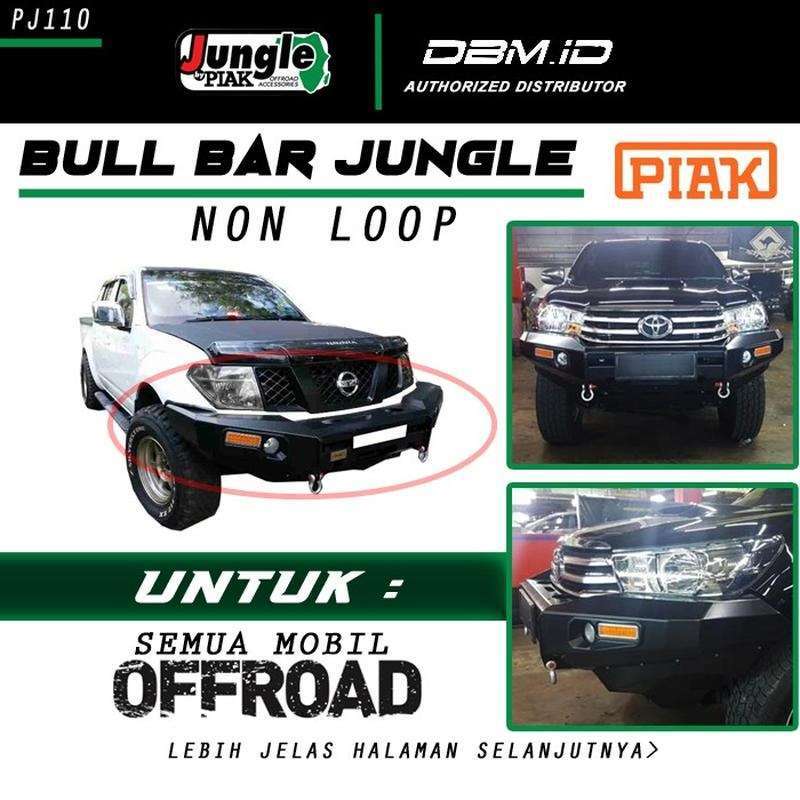 Jual PIAK Jungle Bull Bar Depan Semua Mobil Offroad Non Loop PJ110 di ...