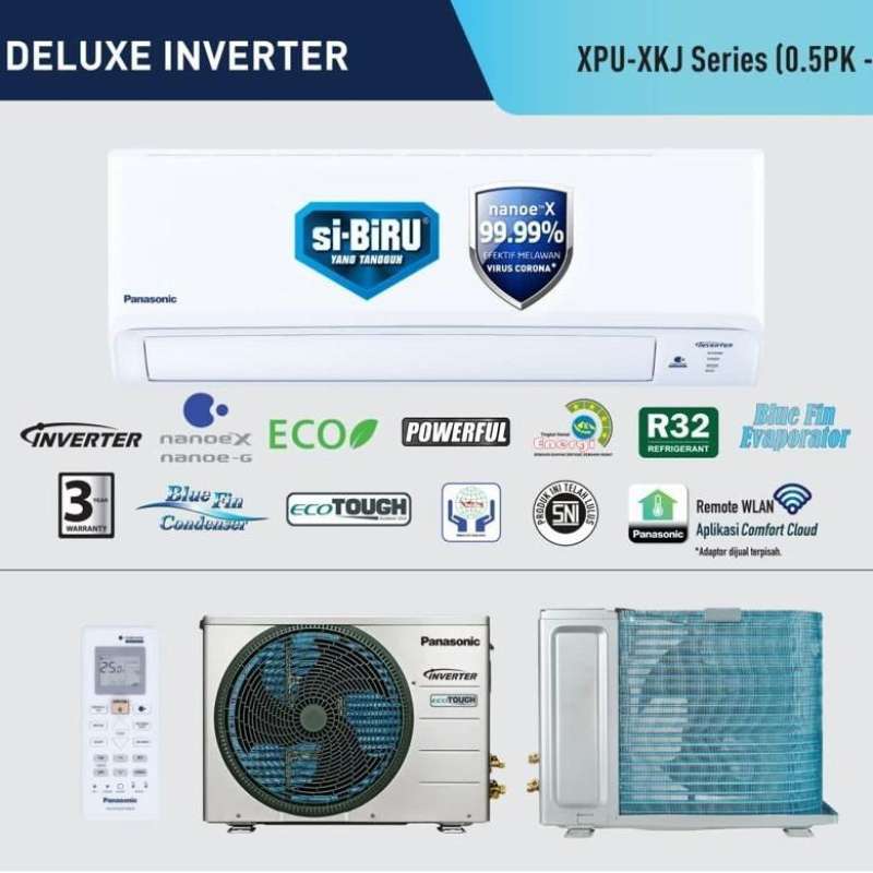 Promo Panasonic Ac 1.5 Pk Deluxe Inverter Csxpu12xkj Diskon 4% Di Seller Ufo Elektronika ...