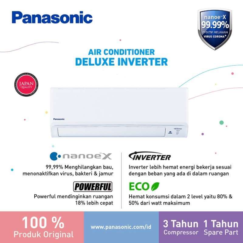 Promo Panasonic Ac 1.5 Pk Deluxe Inverter Csxpu12xkj Diskon 4% Di Seller Ufo Elektronika ...