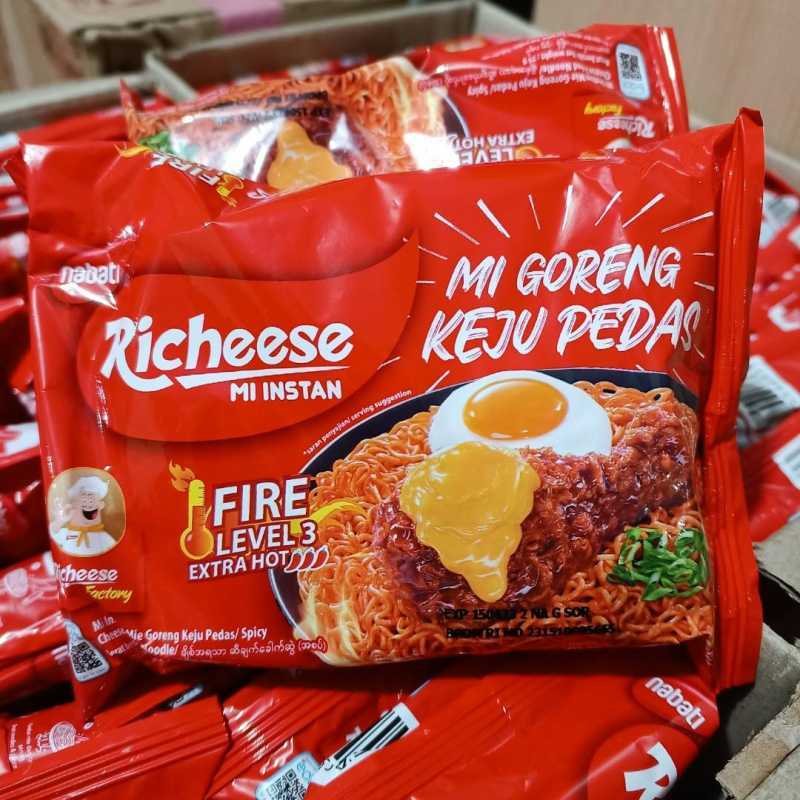 Jual Nabati Richeese Mi Instan Goreng Keju Pedas Fire Level 3 di Seller ...