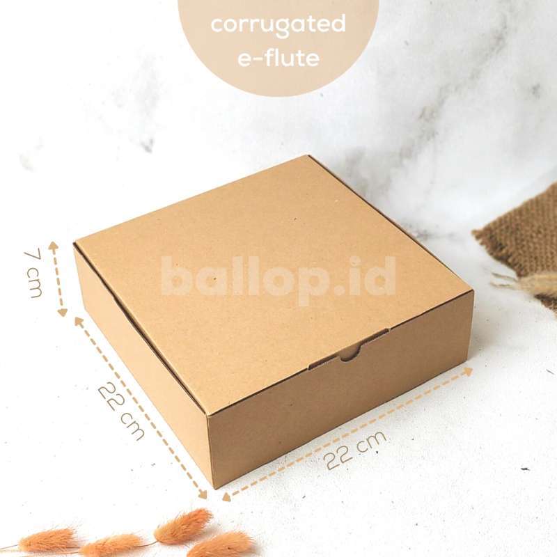 Promo E-FLUTE 22 22 7 CM Box Dus Kotak Dos Nasi Hampers Spiku Cake Kue ...