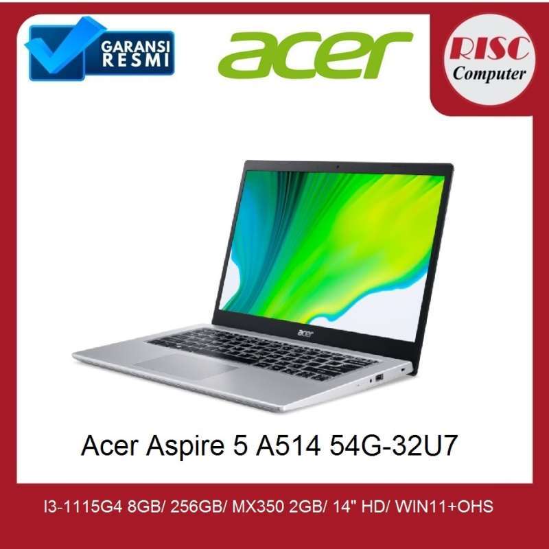 Jual Acer Aspire 5 A514 54g-35u7 [ Intel Core I3-1115g4 8gb/ 256gb/ Mx350 2gb/ 14 Hd/ Win11+ohs ...