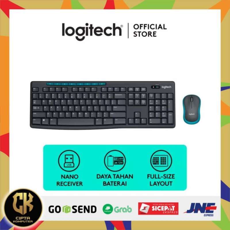 Jual Logitech Mk275 Full Size Wireless Combo Keyboard Mouse Di Seller Toko Riobrian Pondok