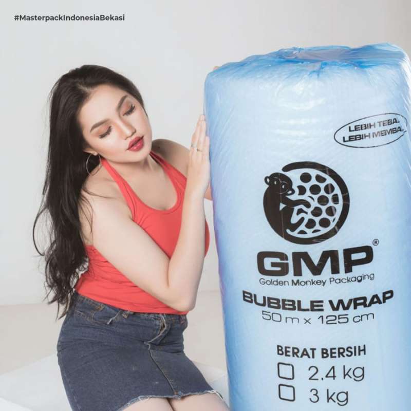 Jual Bubble Wrap Gmp 125 Cm X 50 Meter Bening Hitam - 3kg Hitam Di Seller Master Pack Indonesia ...