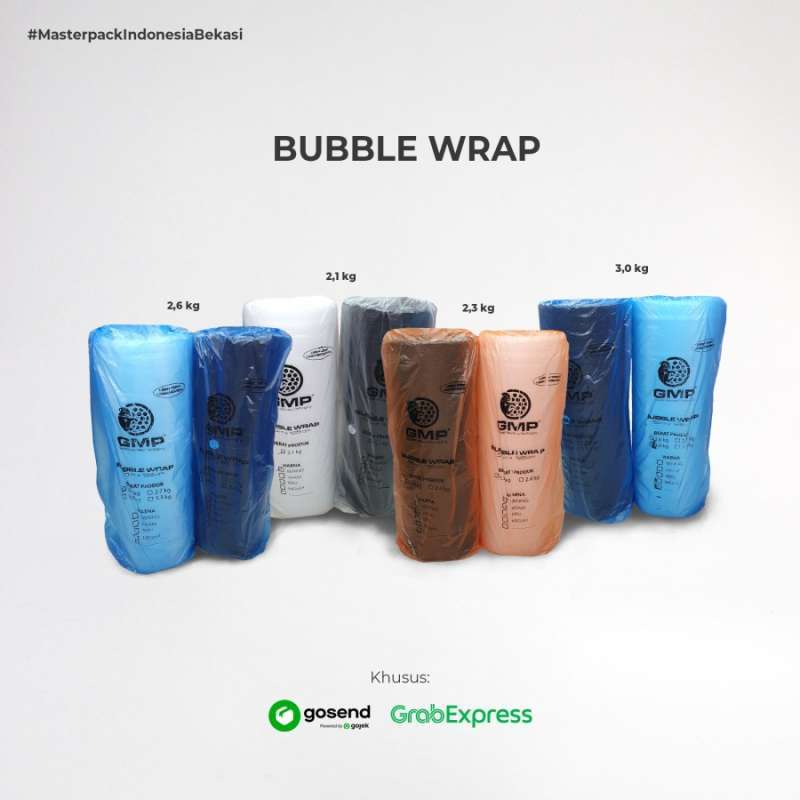 Jual Bubble Wrap Gmp 125 Cm X 50 Meter Bening Hitam - 3kg Hitam Di ...