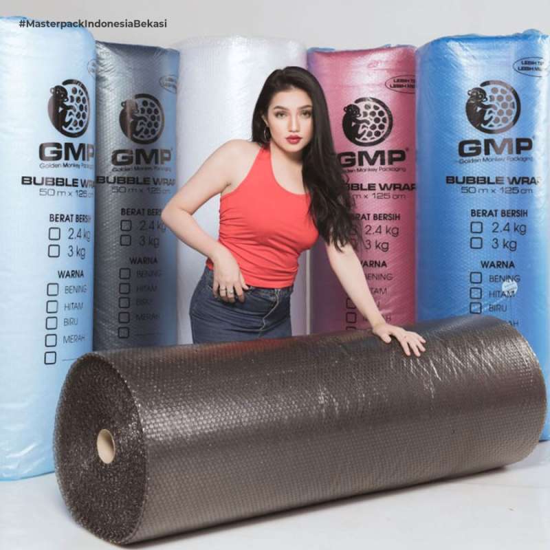 Jual Bubble Wrap Gmp 125 Cm X 50 Meter Bening Hitam - 3kg Hitam Di ...