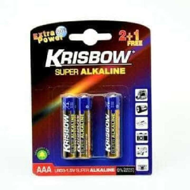 Jual Baterai Alkaline Ukuran AAA 2 1 Krisbow di Seller nikstore ...