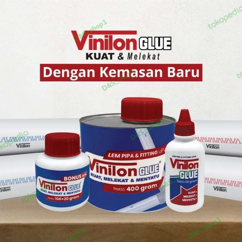 Promo Lem Pipa Pvc Merk Vinilon 120Gr Diskon 20% di Seller JIHAN - Kab ...