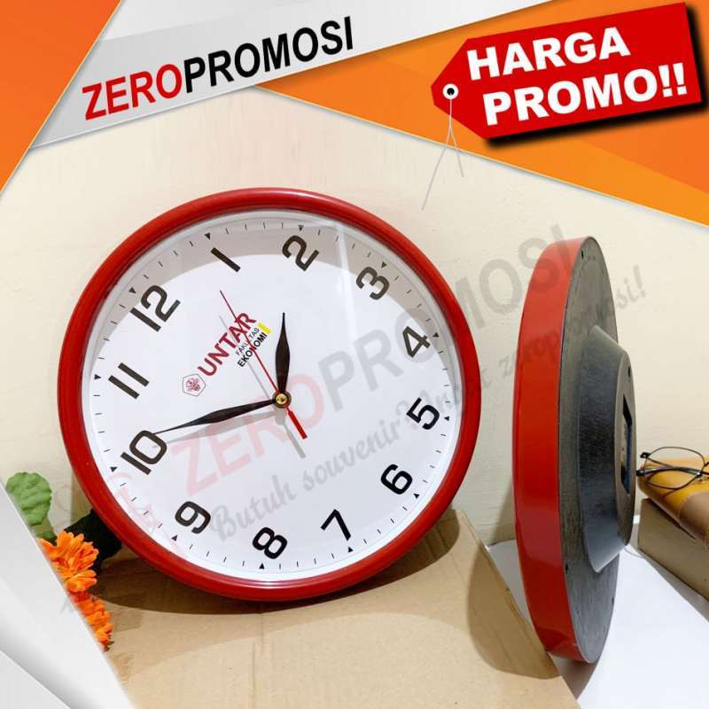 Jual Souvenir Jam Dinding Bahan Plastik Mewah Kode 188 Cetak Logo ...