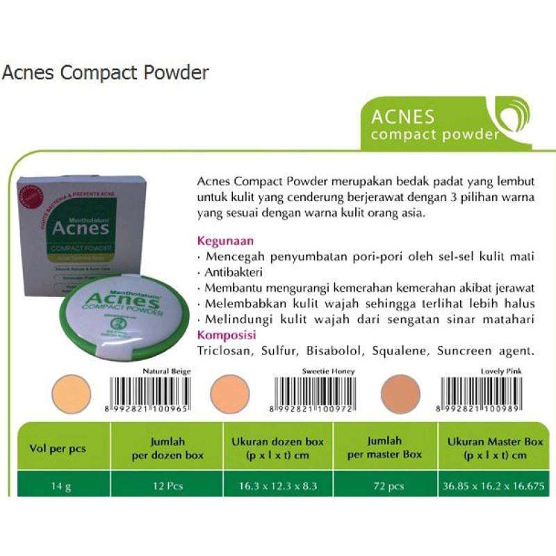 Jual Acnes Compact Powder Natural Beige Di Seller Agen_skincare.bogor ...