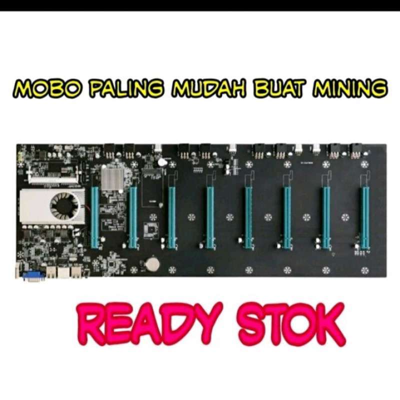Jual Btc S37 Motherboard Mining 8 Gpu 8 Vga Include Processor Di Seller ...
