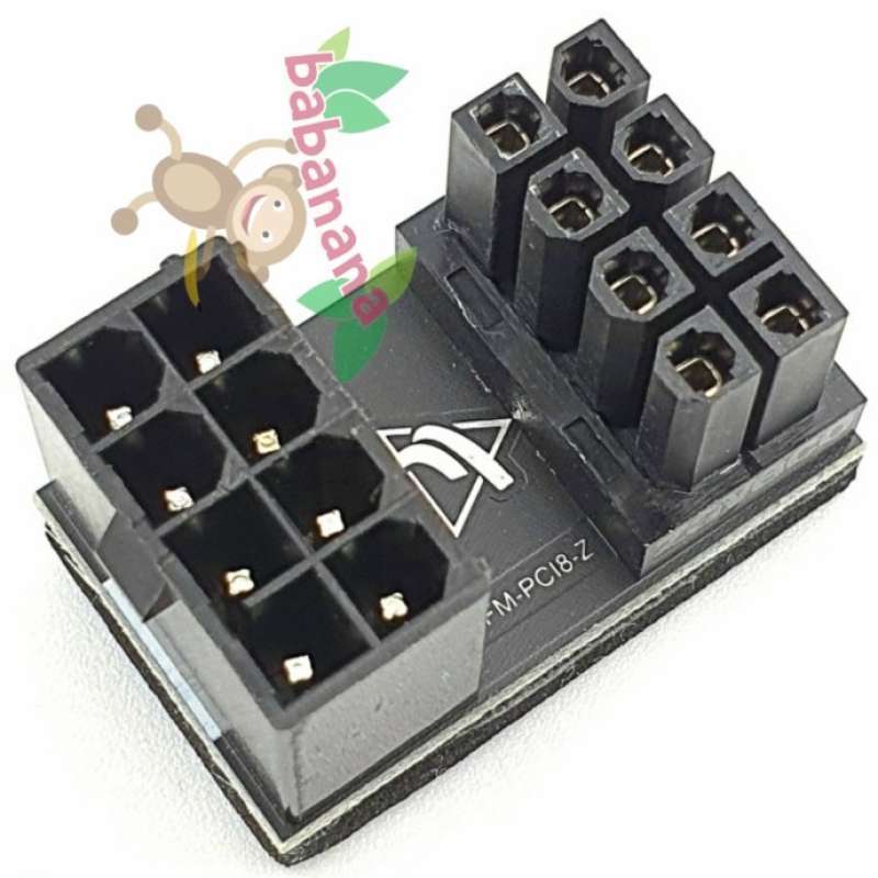 Promo Brand Pcie 8 Pin Vga 180 Degree Adapter Elbow Siku Socket Vga ...
