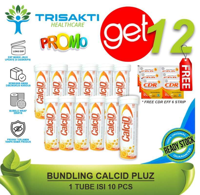 Jual Bundling Promo Calcid Plus Effervescent Free Cdr Effervescent di ...