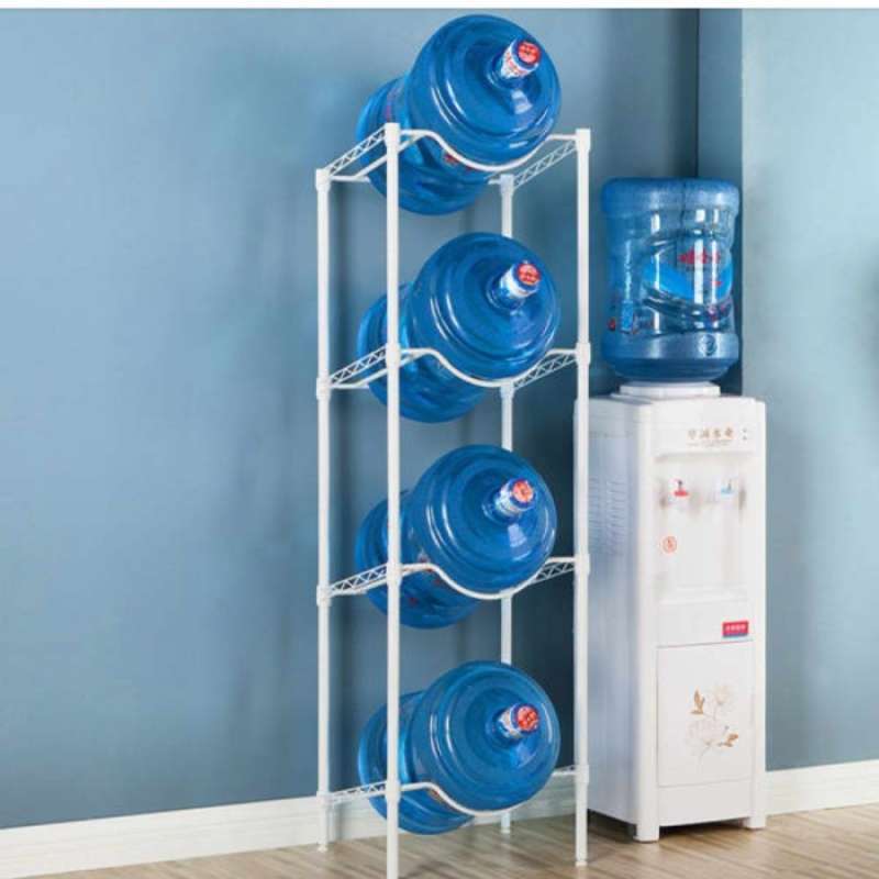 Promo Krisbow Rak Galon 4 Tingkat - Rak Susun Besi Penyimpanan Galon ...