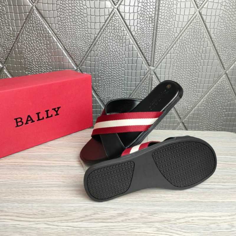 Jual Sandal Selop Cowok Silang Merah Sendal Slide Slippers Leather ...