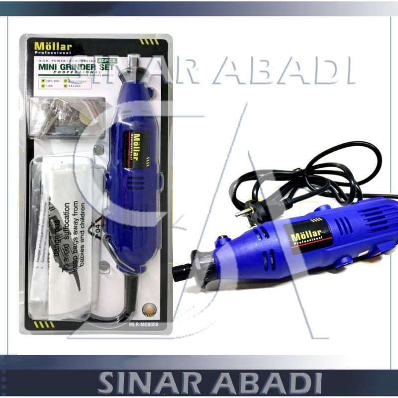 Jual Gerinda Bor Tuner Listrik Blister- Mollar Mini Die Grinder Set 40 ...