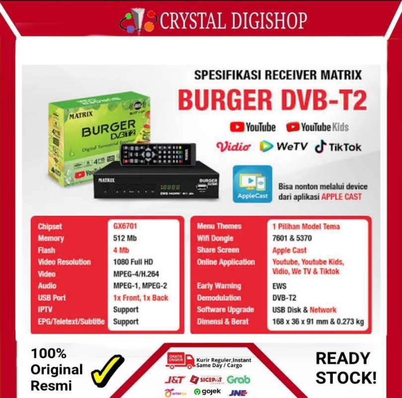 Jual Stb Matrixburger Original, Murah & Diskon Mei 2024 | Blibli