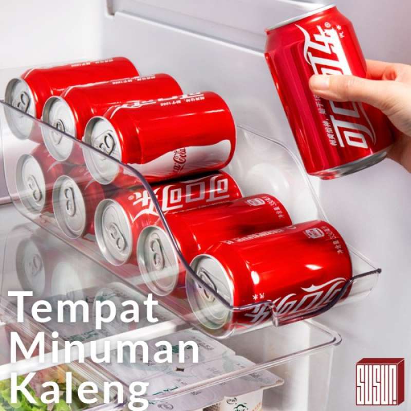 Promo TRAY MINUMAN KULKAS / ORGANIZER KULKAS / TEMPAT MINUMAN KALENG ...