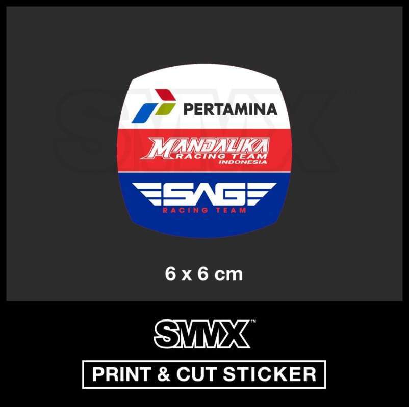 Jual Sticker Stiker Logo Pertamina Mandalika Sag Racing Team Di Seller ...