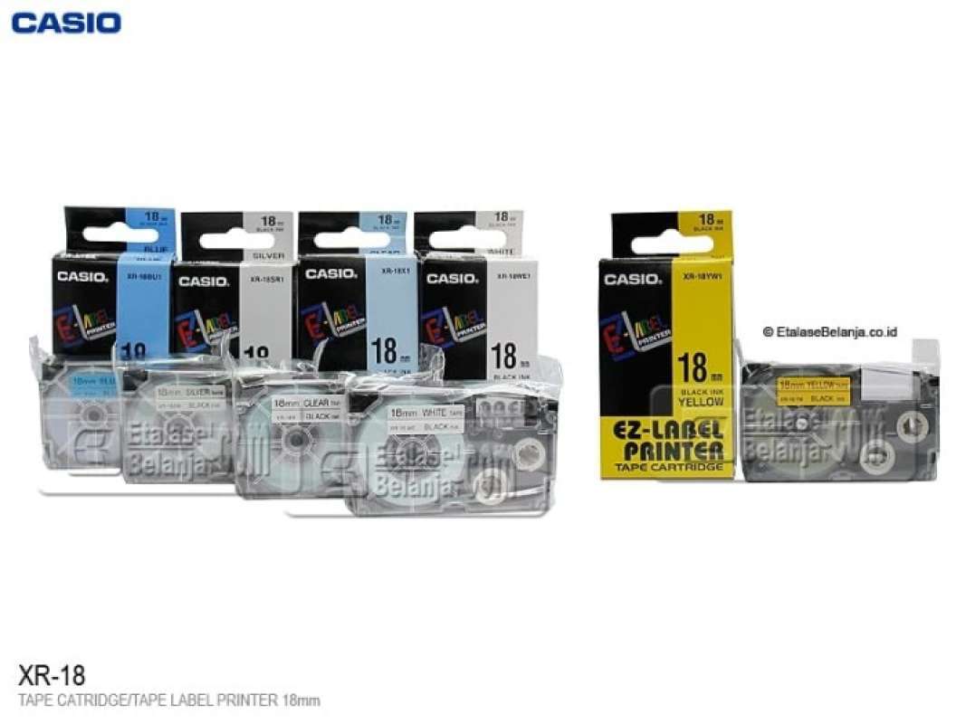 Jual CASIO XR-18 - TAPE LABEL PRINTER 18mm di Seller Thunder Store ...