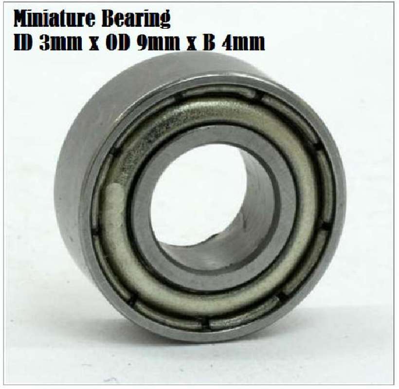 Jual Miniature Ball Bearing Dimension ID 3mm x OD 9mm x B 4mm di Seller ...