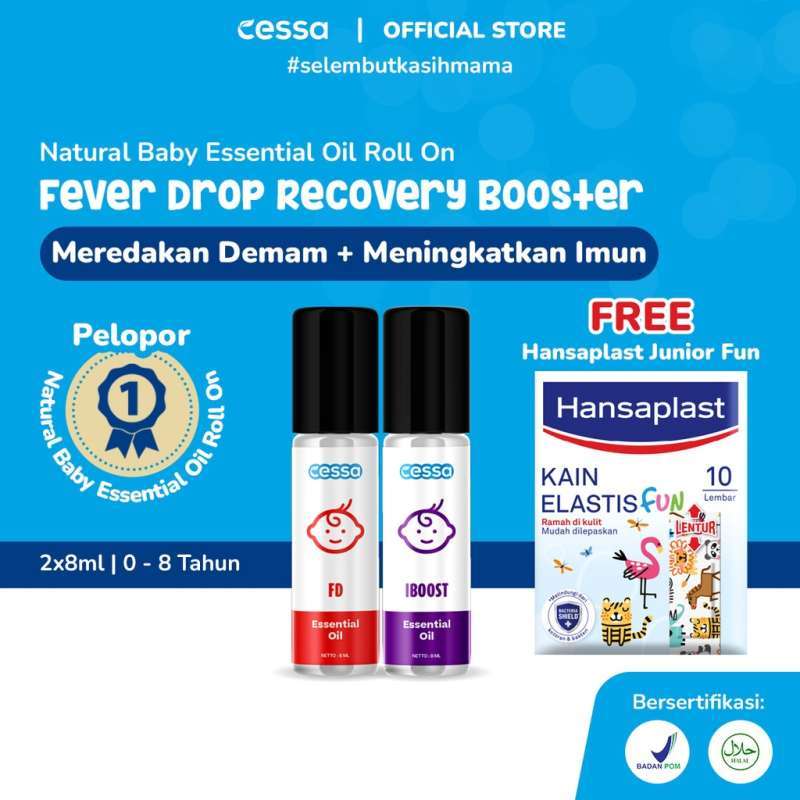 Jual Cessa Fedrop Fever Drop Recovery Booster Free Hansaplast Junior ...