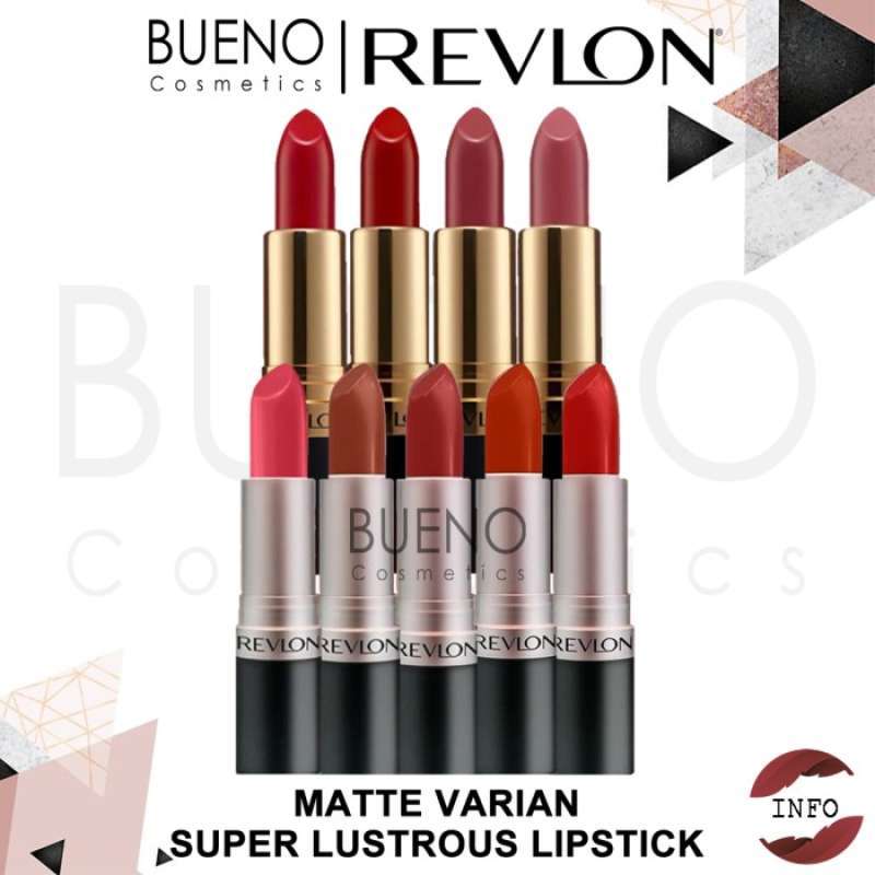 Jual Revlon Superlustrous Matte Lipstick Lipstik Lipmatte Lipcream ...