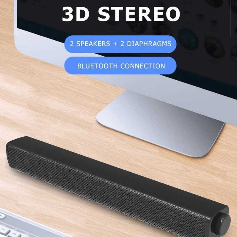 Promo MouZYuan Soundbar Speaker Bluetooth Home Theater 3D Stereo Sound - S11A Warna Hitam Diskon ...