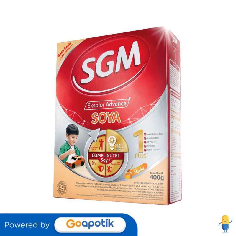 Jual SGM EKSPLOR SOYA RASA MADU 1-5 TAHUN 400 GRAM di Seller Apotek Ella Farma - Kota Denpasar ...