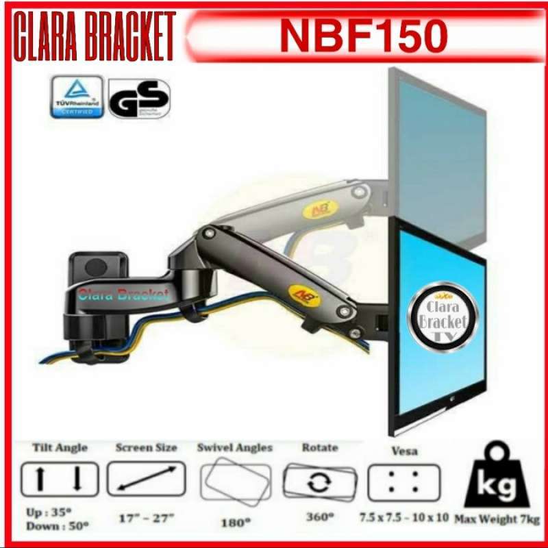 Promo Bracket TV LED monitor 13-27 North Bayou NB F150 GAS SPRING ...