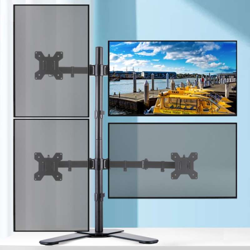 Promo Triple W Quad Monitor Bracket Stand 4 Breket Base Mount Holder ...