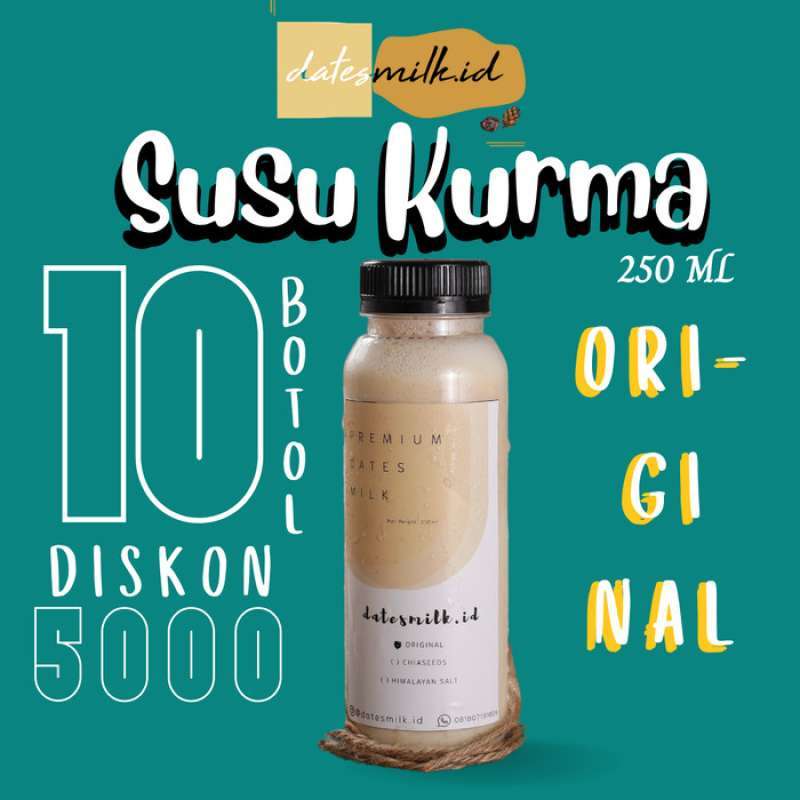 Jual Susu Kurma Original Isi 10 Botol Datesmilk.Id Asi Booster Sehat ...