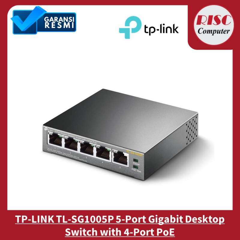 Jual Tp-link Tl-sg1005p 5-port Gigabit Desktop Switch With 4-port Poe Di Seller Risc Computer ...