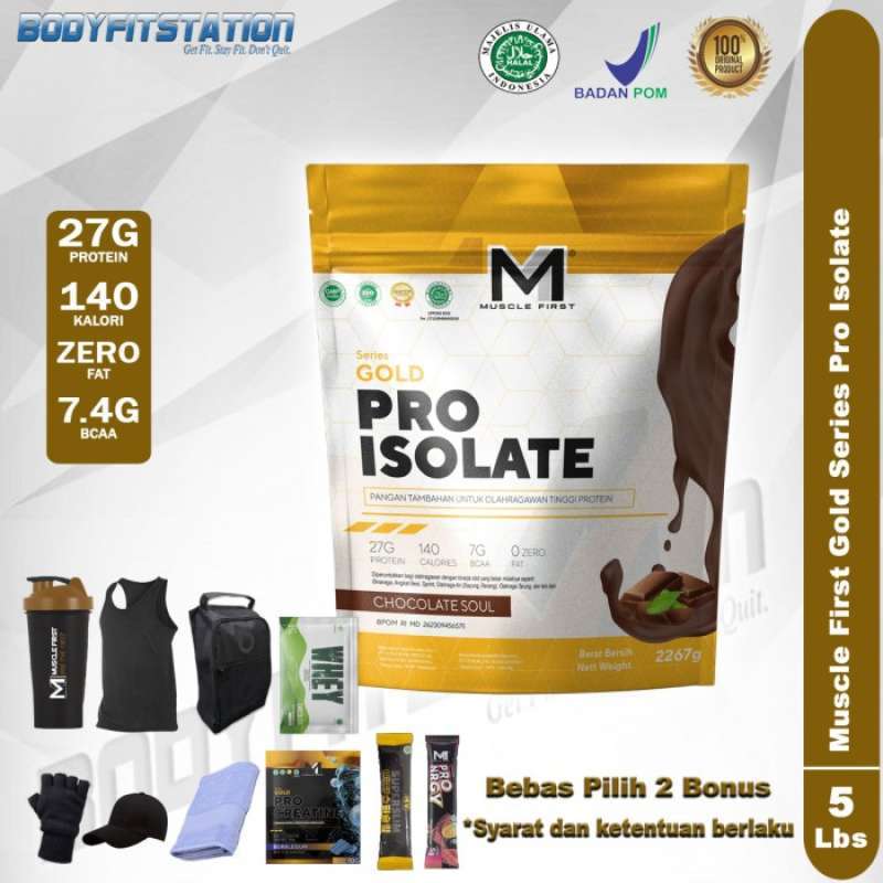 Jual Muscle First Gold Pro Isolate 5 Lbs / M1 Protein Suplemen Susu ...