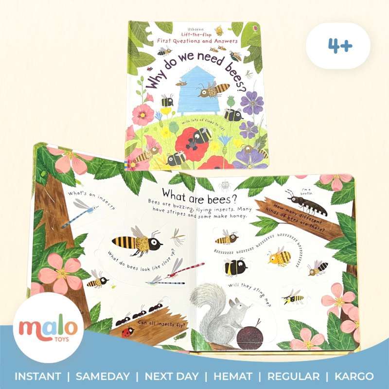 Jual Malotoys - Usborne First Q&a Lift The Flap Ltf Queston And Answer ...